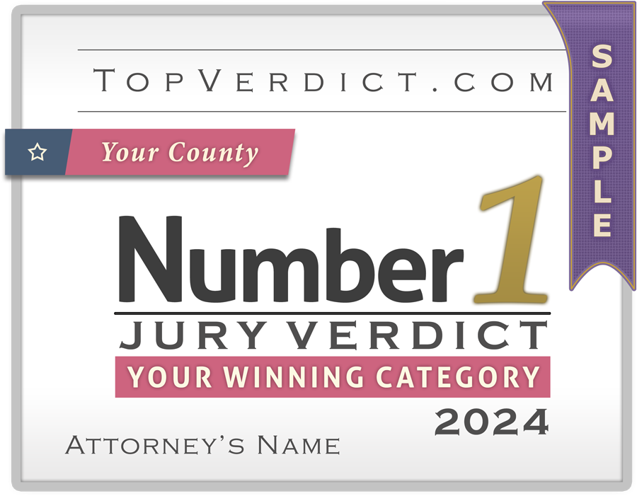 Attorney Badge - Number 1 Verdicts in Texas Counties 2024 | TopVerdict.com