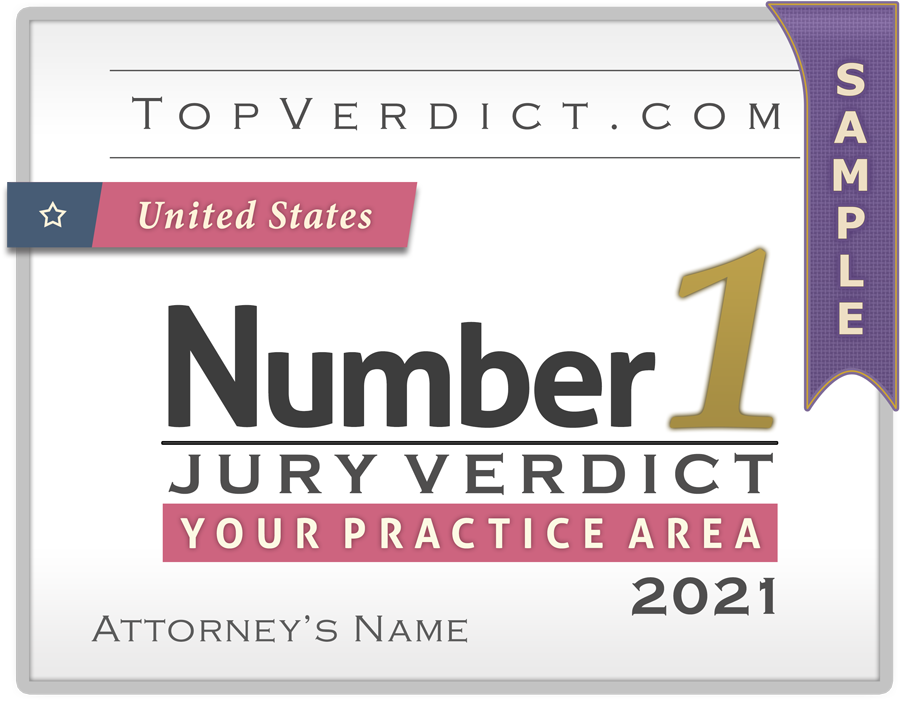 Attorney Badge - Number 1 Verdicts, US 2021 | TopVerdict.com